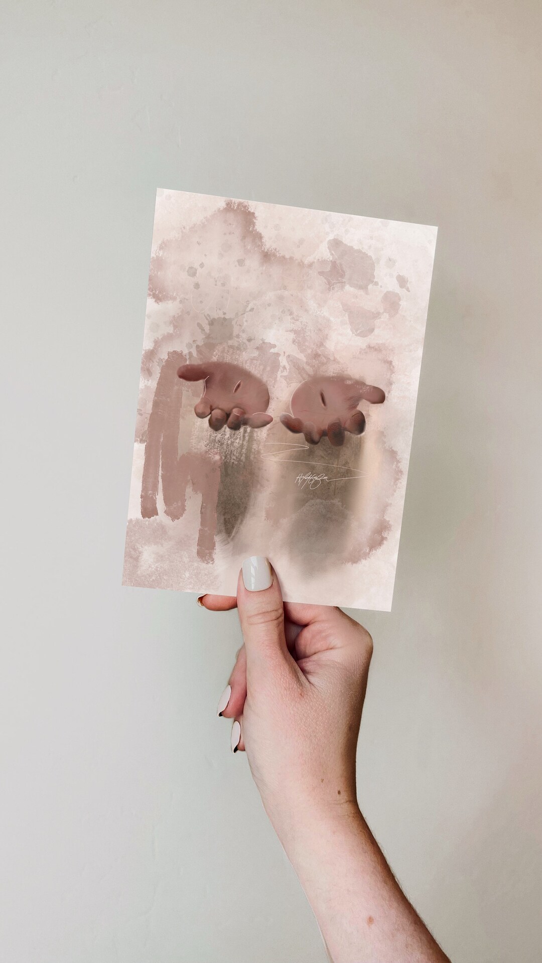 DIGITAL DOWNLOAD: His Hands, Modern LDS Art Print, Painting of Jesus ...