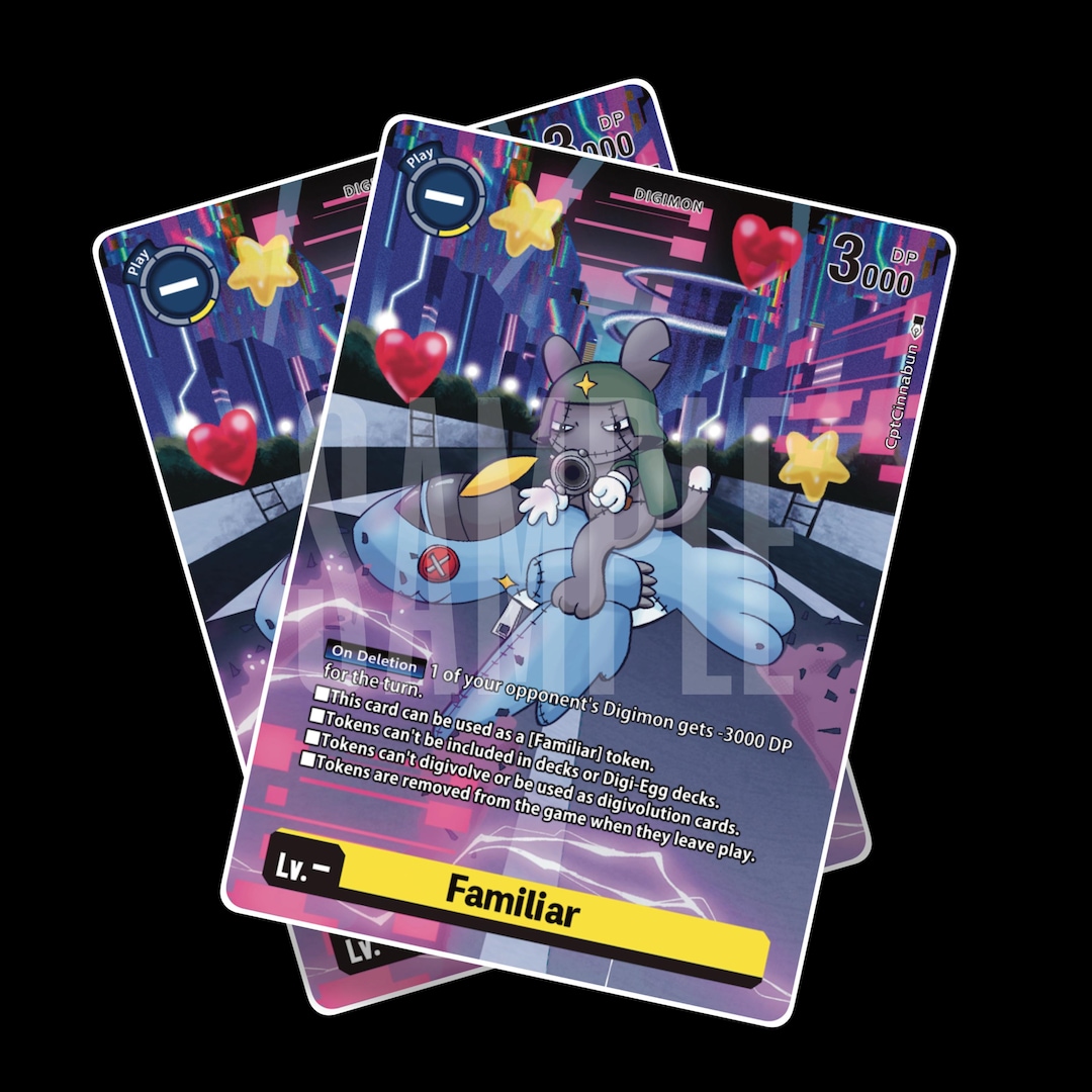 Akira Familiar Token (set of 4) Digimon TCG - Etsy