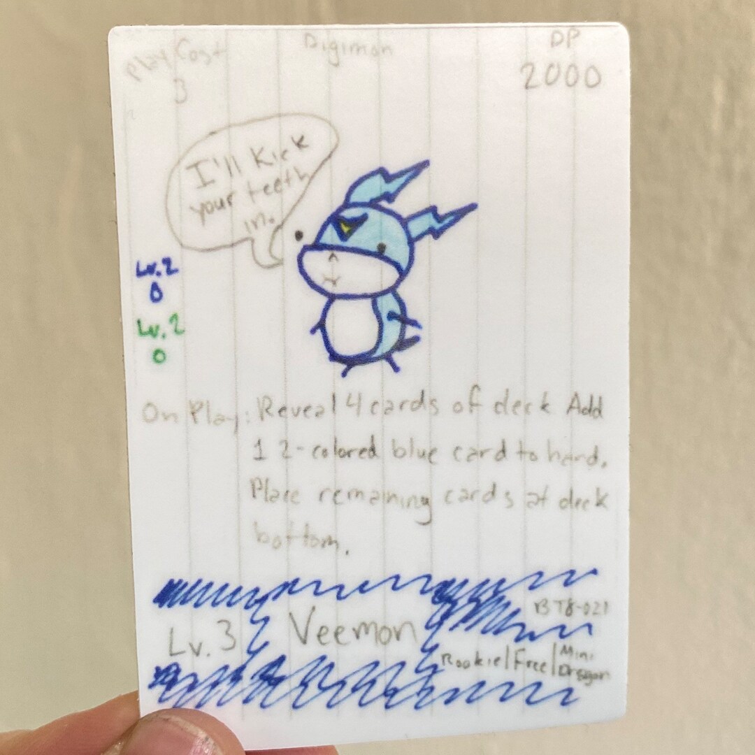 Veemon Proxy Vinyl Sticker waterproof by bootyp0pperz - Etsy