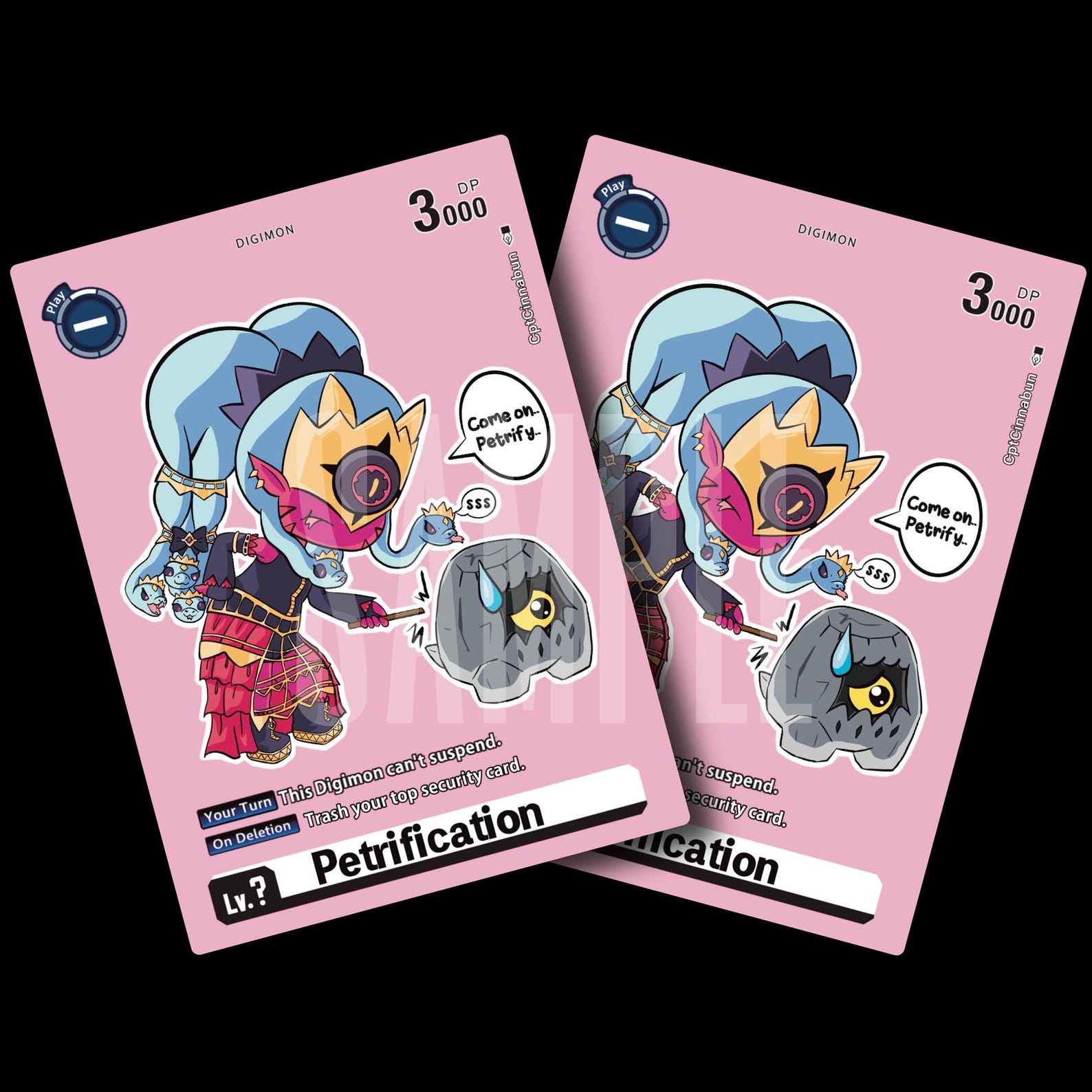 Petrification Token (set of 4) Digimon TCG - Etsy