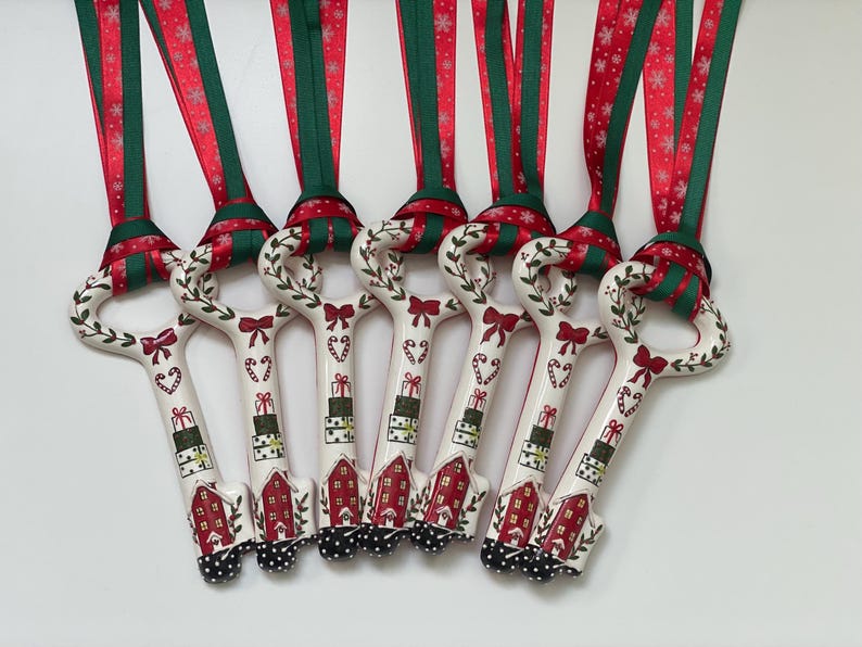 Ceramic Luck Key Ribbon - Gift - Special Gift for Christmas - Etsy
