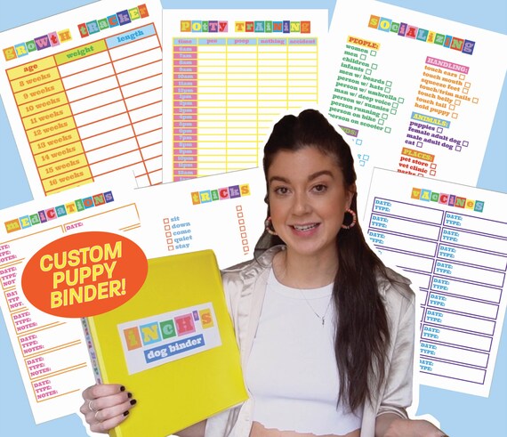 Puppy Training & Life Tracker Binder | Etsy