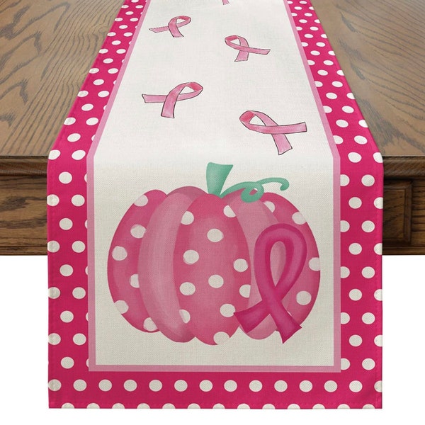 Breast Cancer Table Runner - Etsy