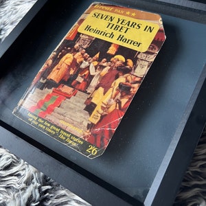 Floating Vintage Book Cover Shadow Frame Artwork Unique Modern Art Gift ...