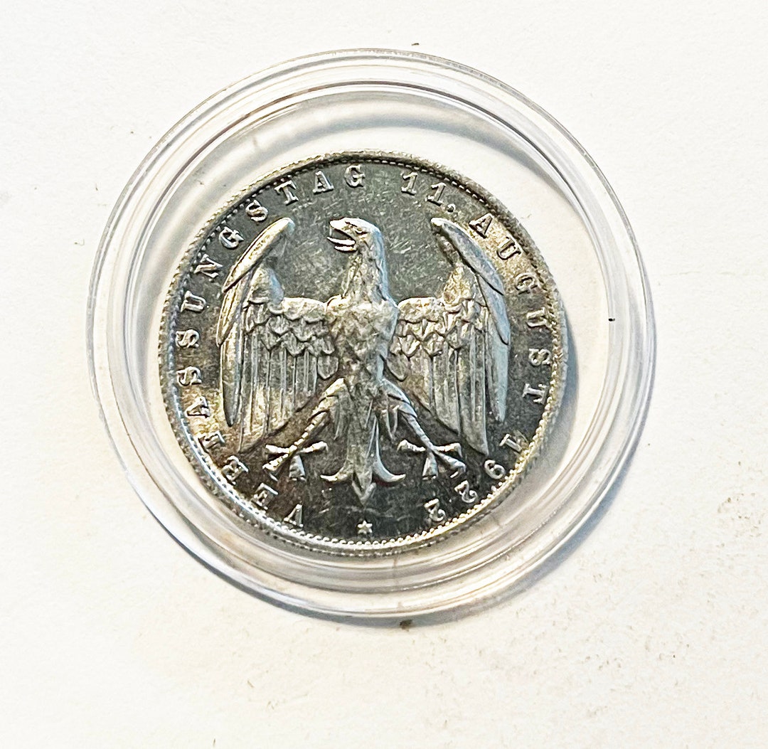 First World War and Inflation 3 Mark 1922 J, Proof - Etsy