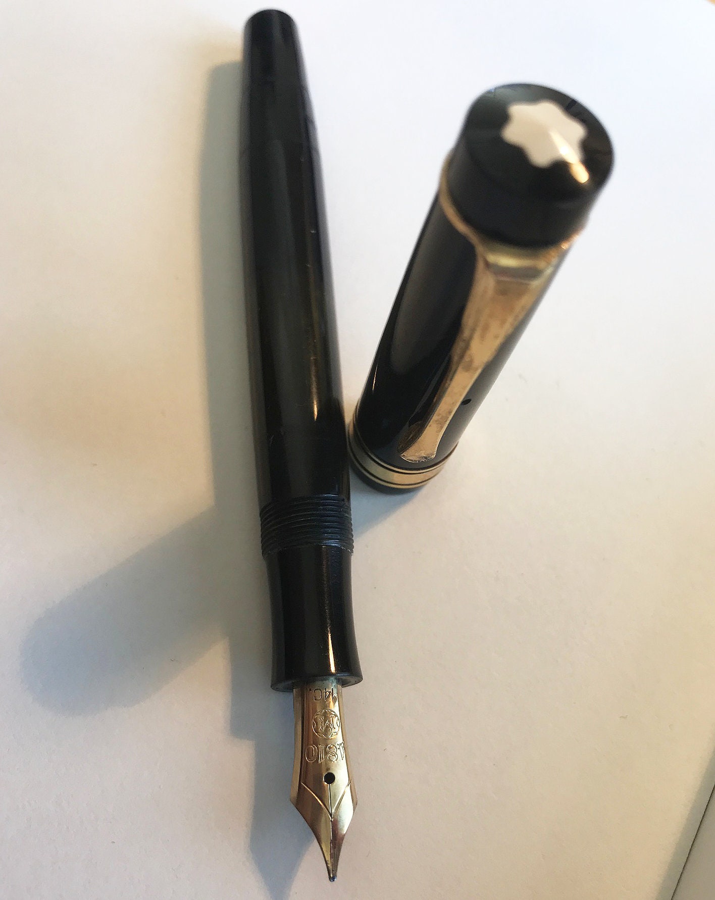 Montblanc Fountain Pen Post-war Model 134 Gold Nib M, D.R.P. 1946-48, Vintage - Etsy