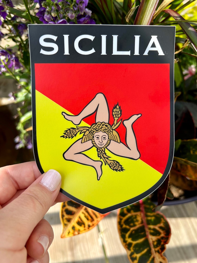Bumper Sticker Sicilia Sicilian Trinacria Sicily - Etsy