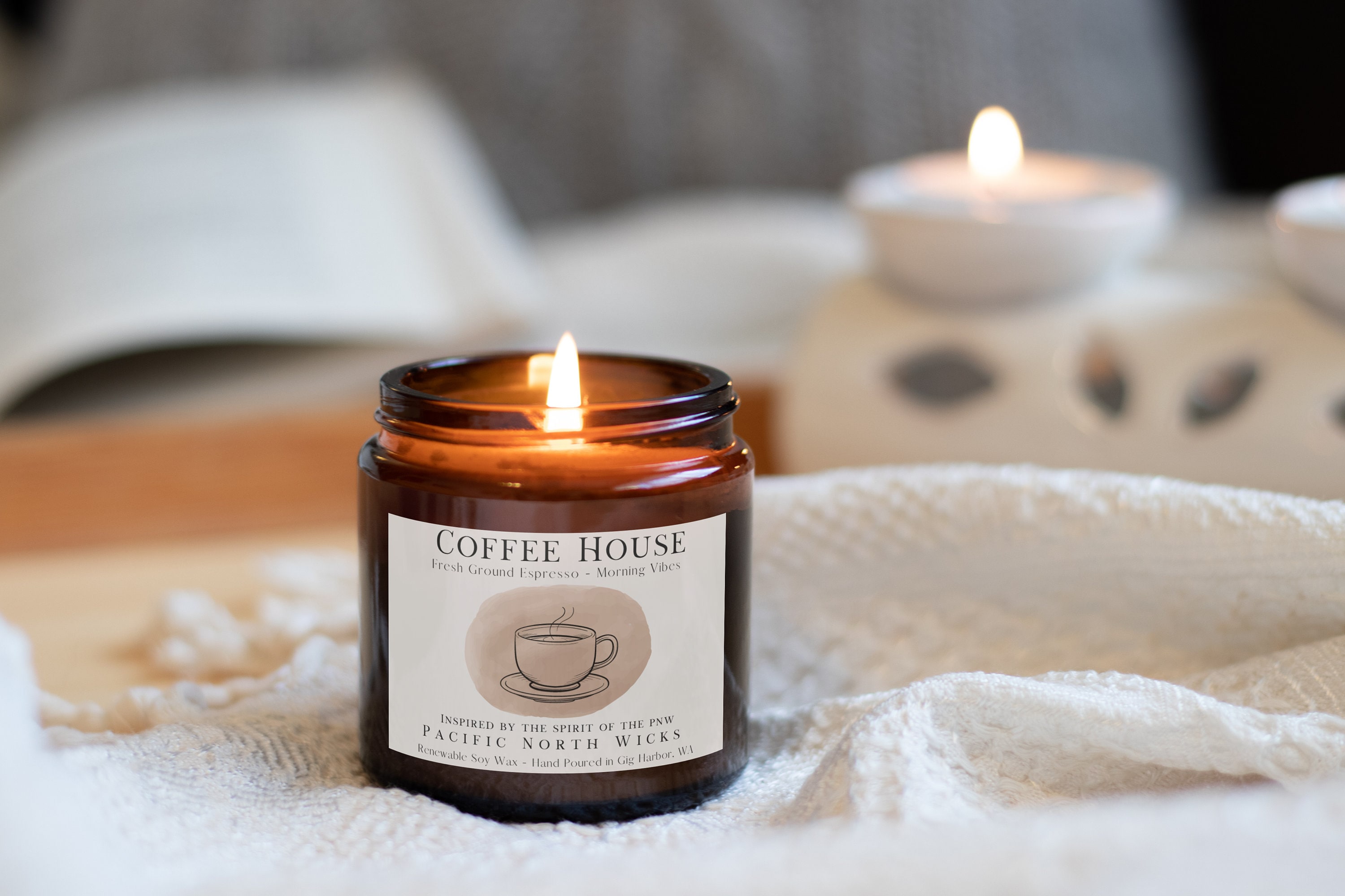Coffee House Candle, Fresh Coffee, Espresso, Coffee Scented Candle ...