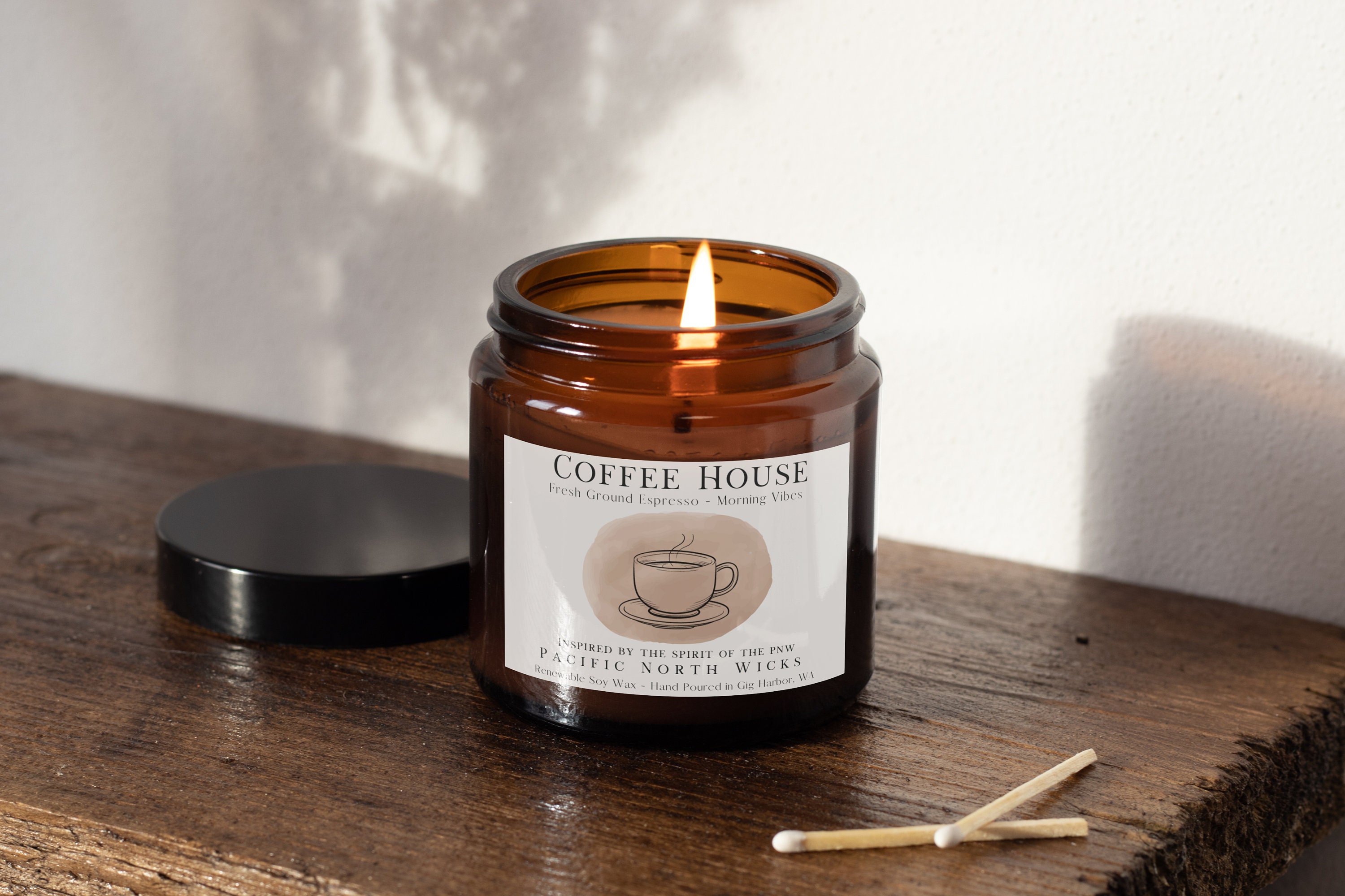 Coffee House Candle, Fresh Coffee, Espresso, Coffee Scented Candle ...