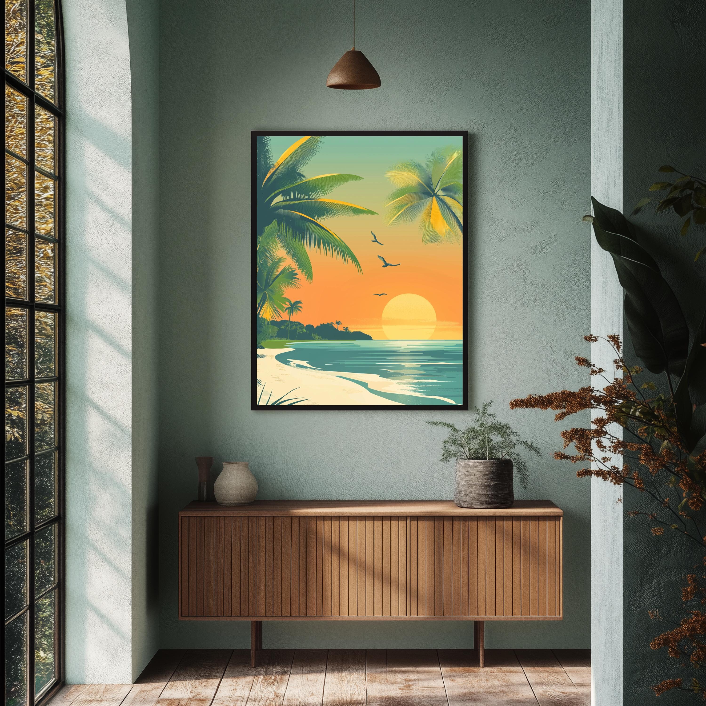 Sunset Paradise Poster - Etsy
