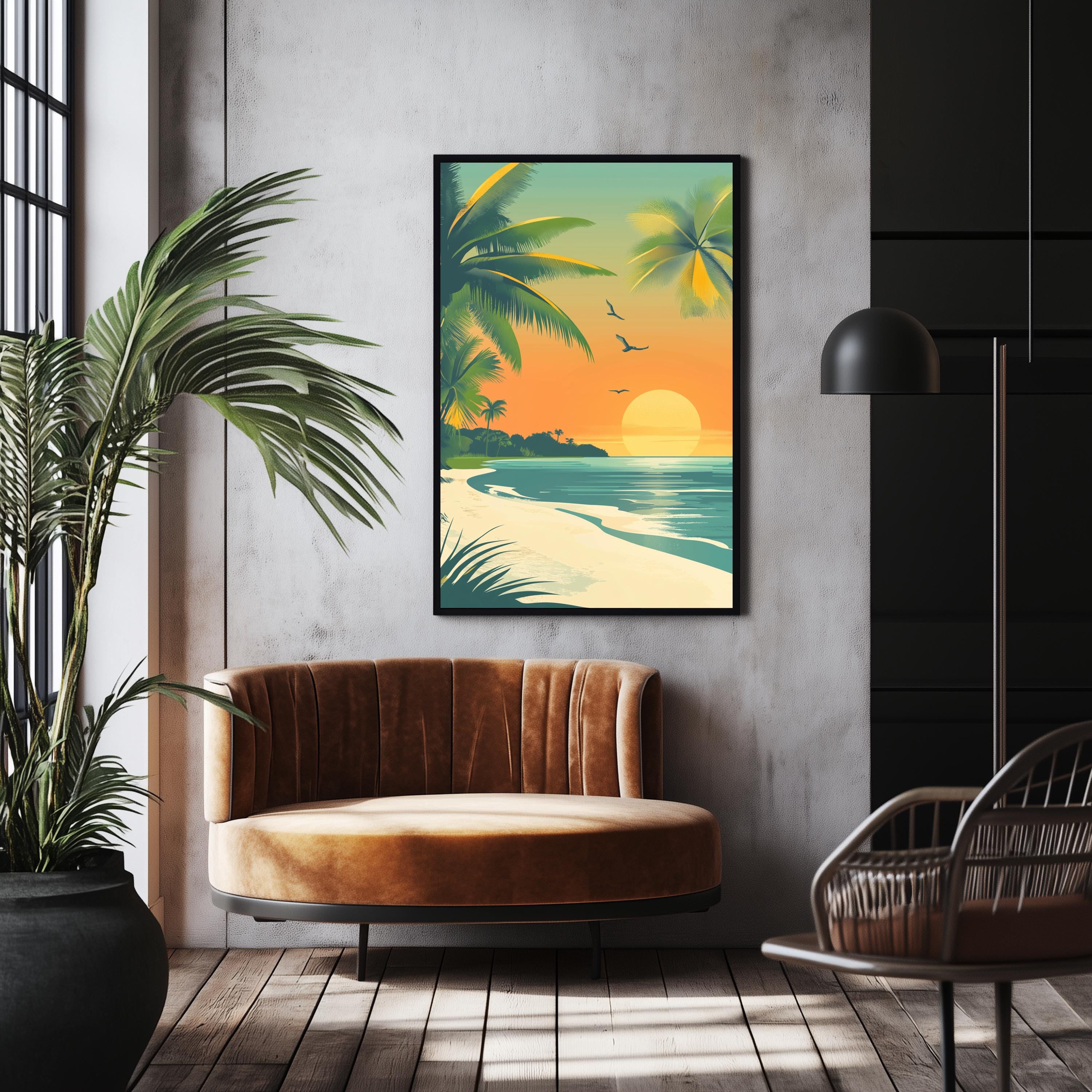 Sunset Paradise Poster - Etsy