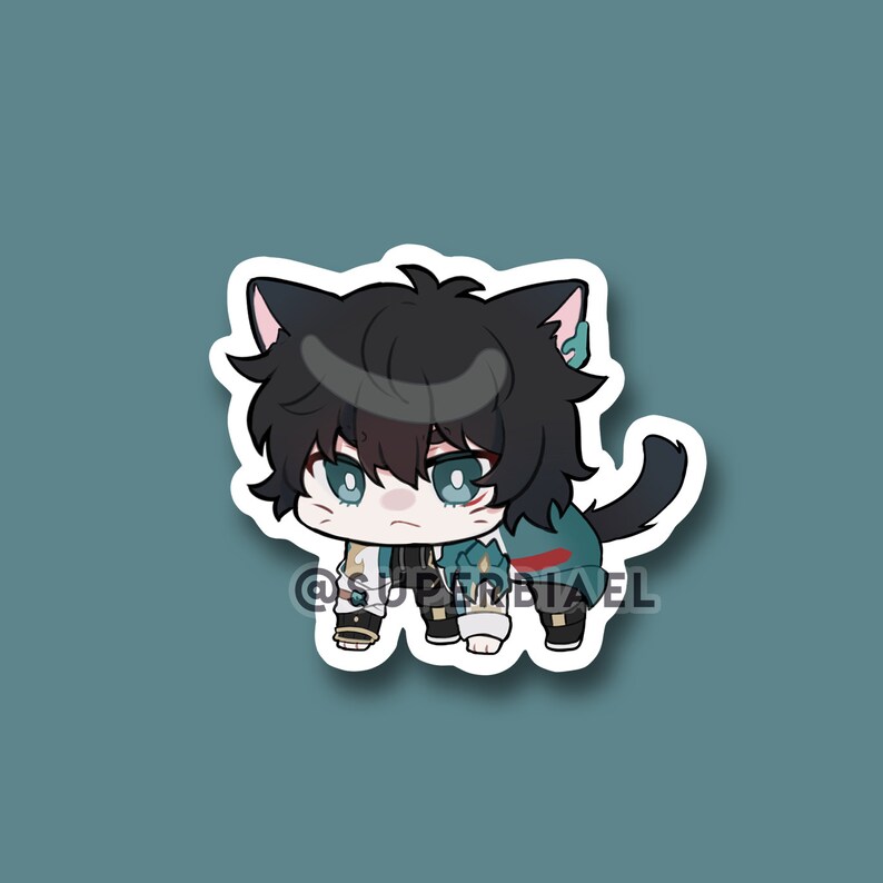 Honkai Star Rail Cat Dan Heng Fan-made Kiss-cut Sticker - Etsy