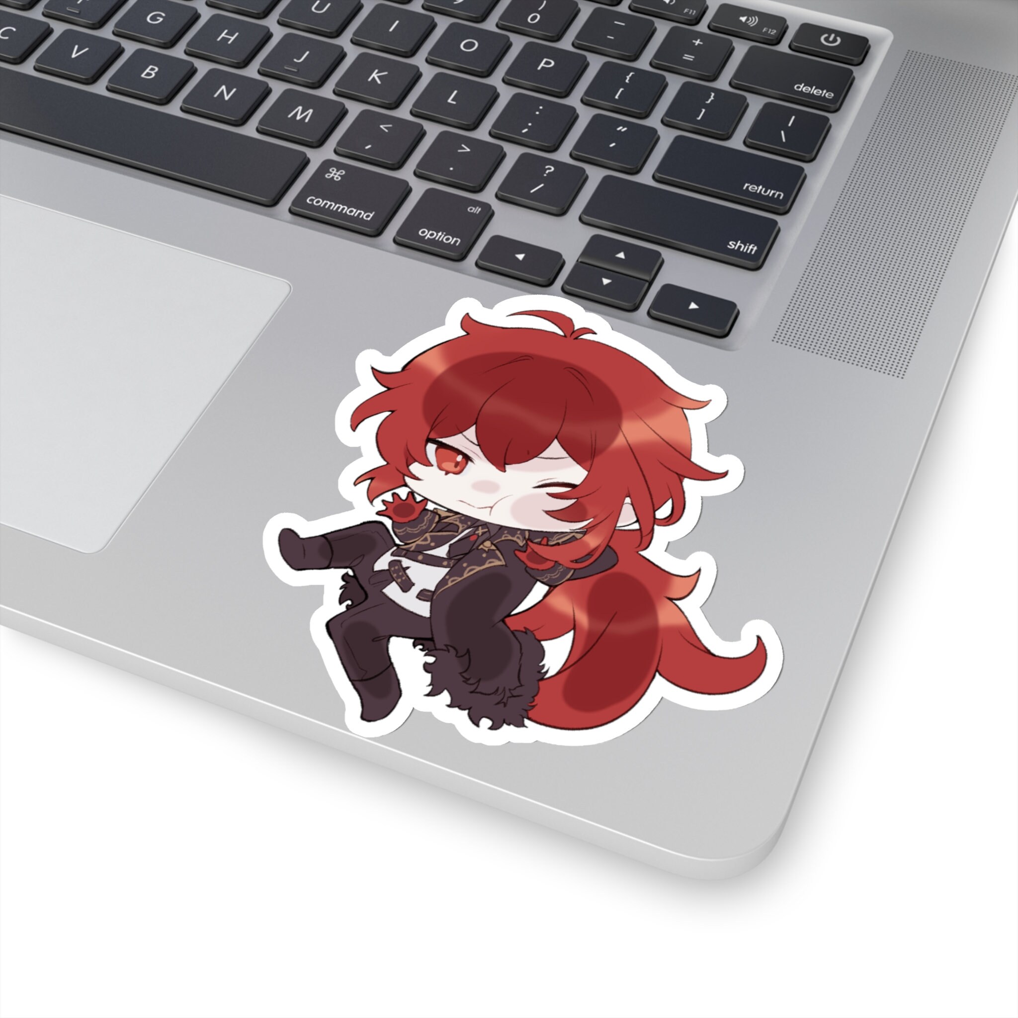Diluc Genshin Impact Kiss-cut Pita-style Sticker - Etsy