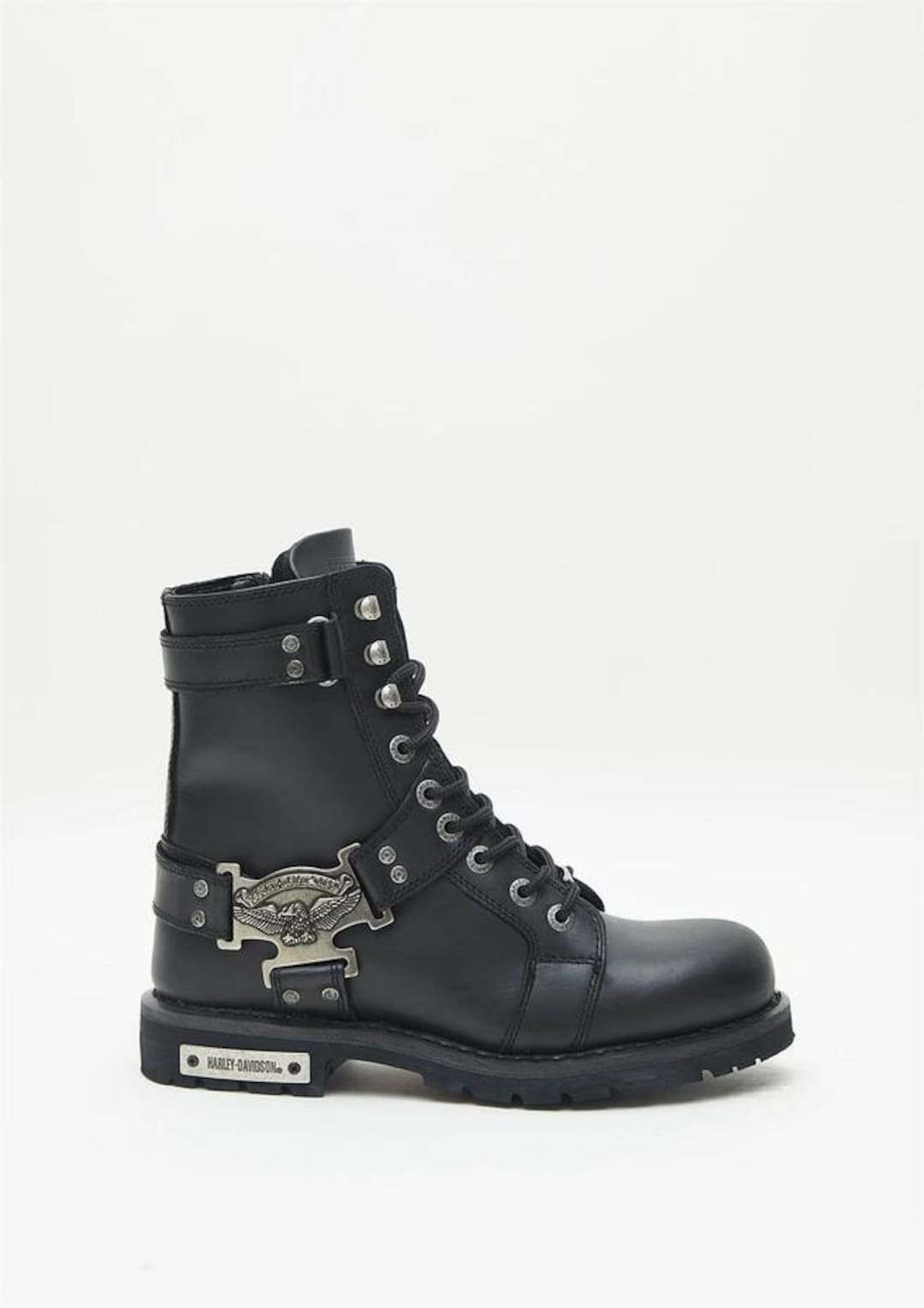 Harley Davidson Charles Men's Black Leather Boot, Men's Boot, Harley ...