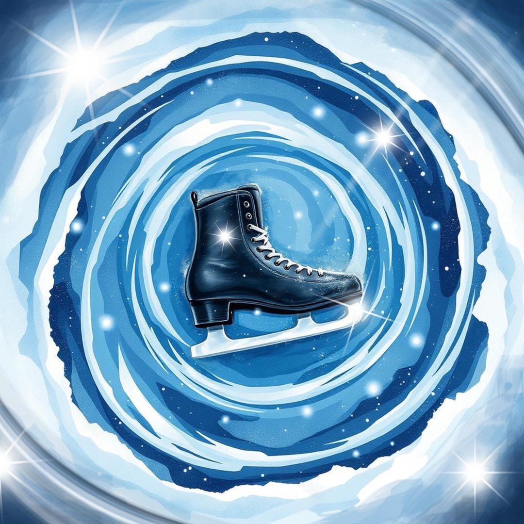 Slim Wall Calendar 2026 Ice-skating Theme - Wire Spiral Bound - Ice ...