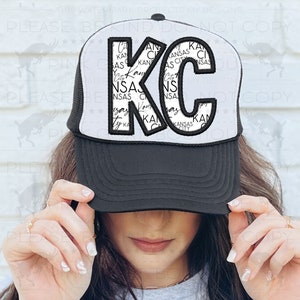 KC Kansas City Faux Embroidery PNG Digital Design T-shirt Football ...