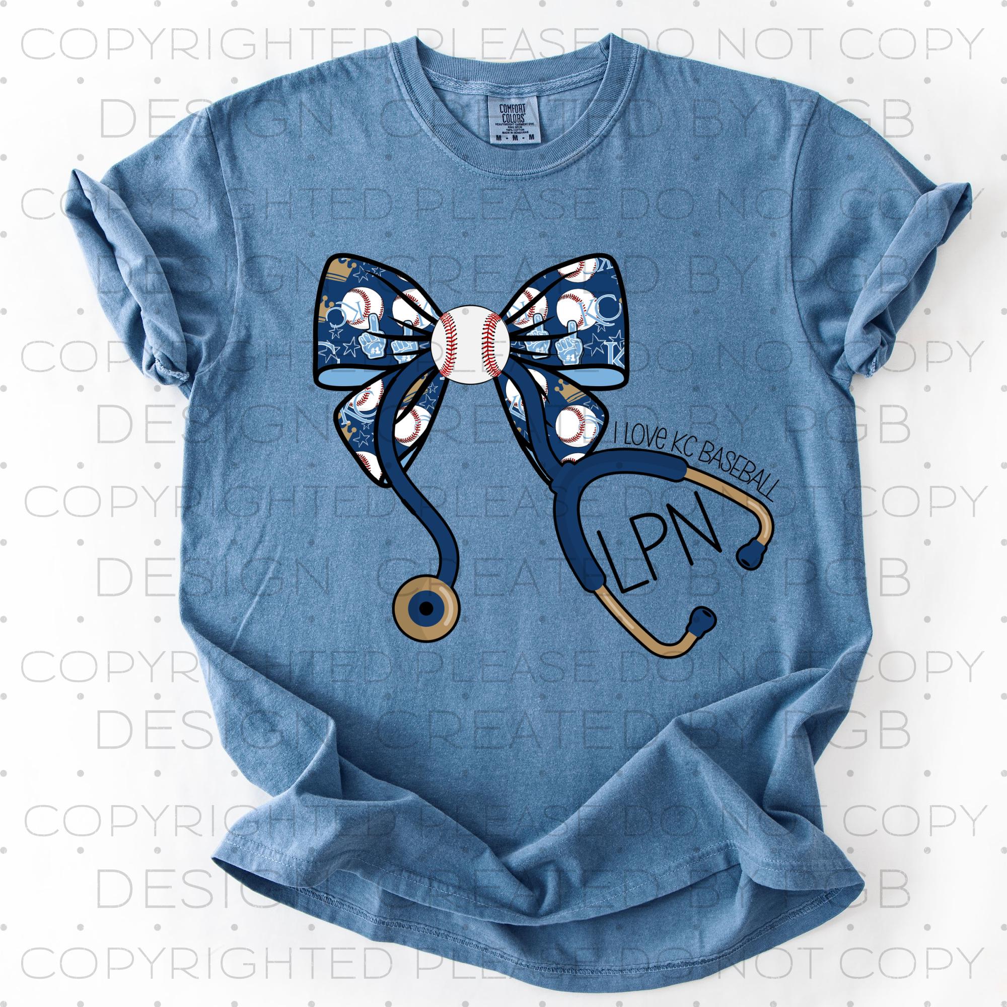 Nurse KC Baseball PNG Instant Download Digital Design Tshirt Baseball ...