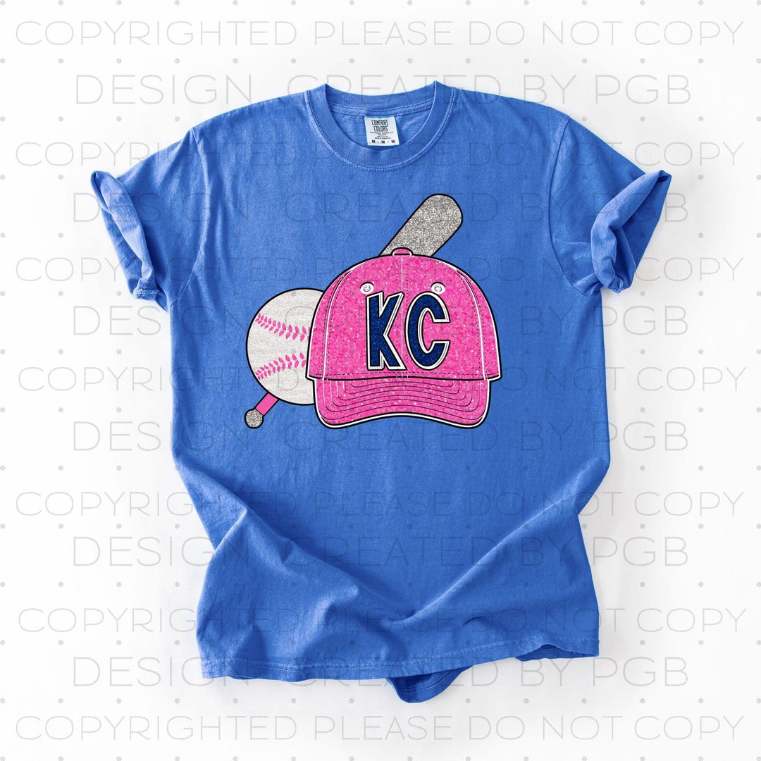 KC Baseball PNG, Pink Glitter Design (digital Download) - Etsy