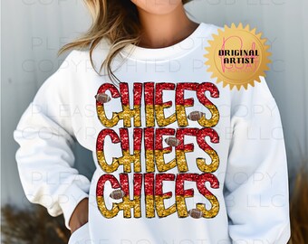 KC Football PNG Waterslide Instant Download Sublimation Digital Design ...