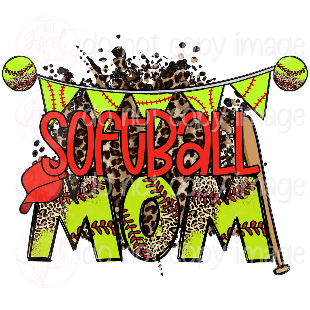 Softball Mom PNG Waterslide Image Instant Download Sublimation Digital ...