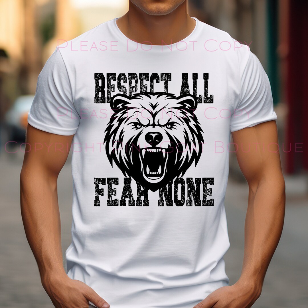 Respect All Fear None PNG Waterslide Instant Download Sublimation ...
