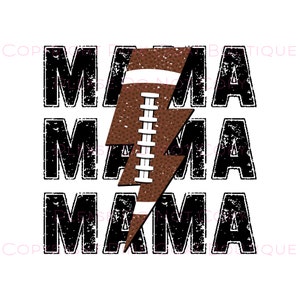 Football Mama PNG Instant Download Sublimation Digital Design Decal DFT ...