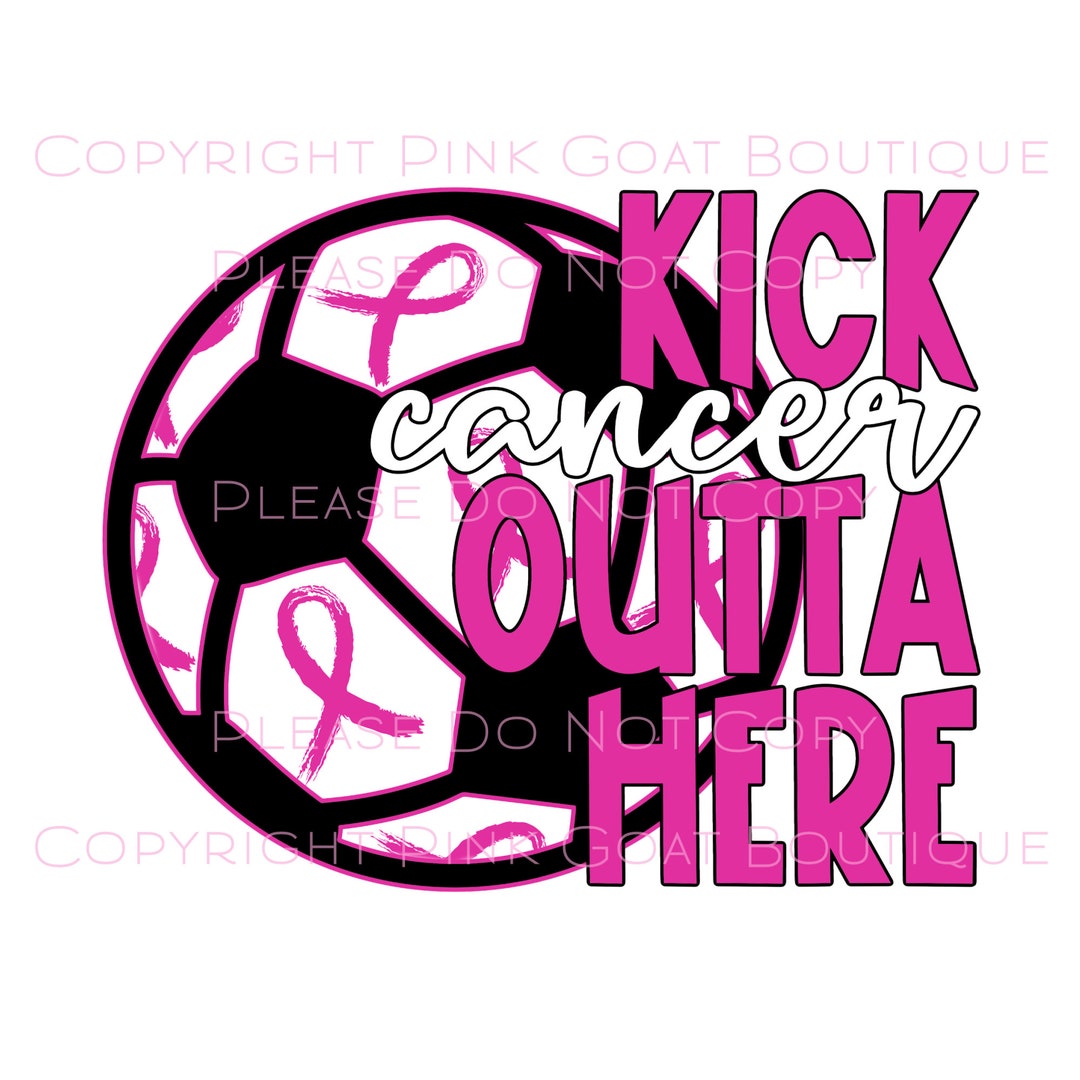 Breast Cancer Awareness Soccer PNG Waterslide Instant Download - Etsy