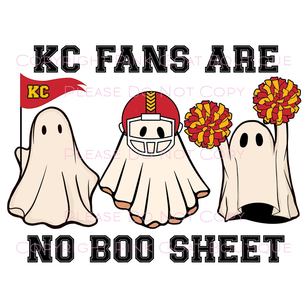 KC Fans Are No Boo Sheet PNG Instant Download Sublimation DFT - Etsy