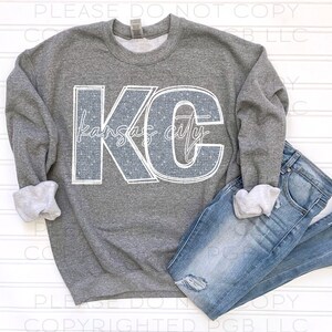 KC Rhinestone Football PNG Instant Download Sublimation Digital Design ...