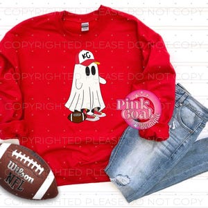 Kansas City Football Ghost PNG Instant Download Sublimation DFT T-shirt ...