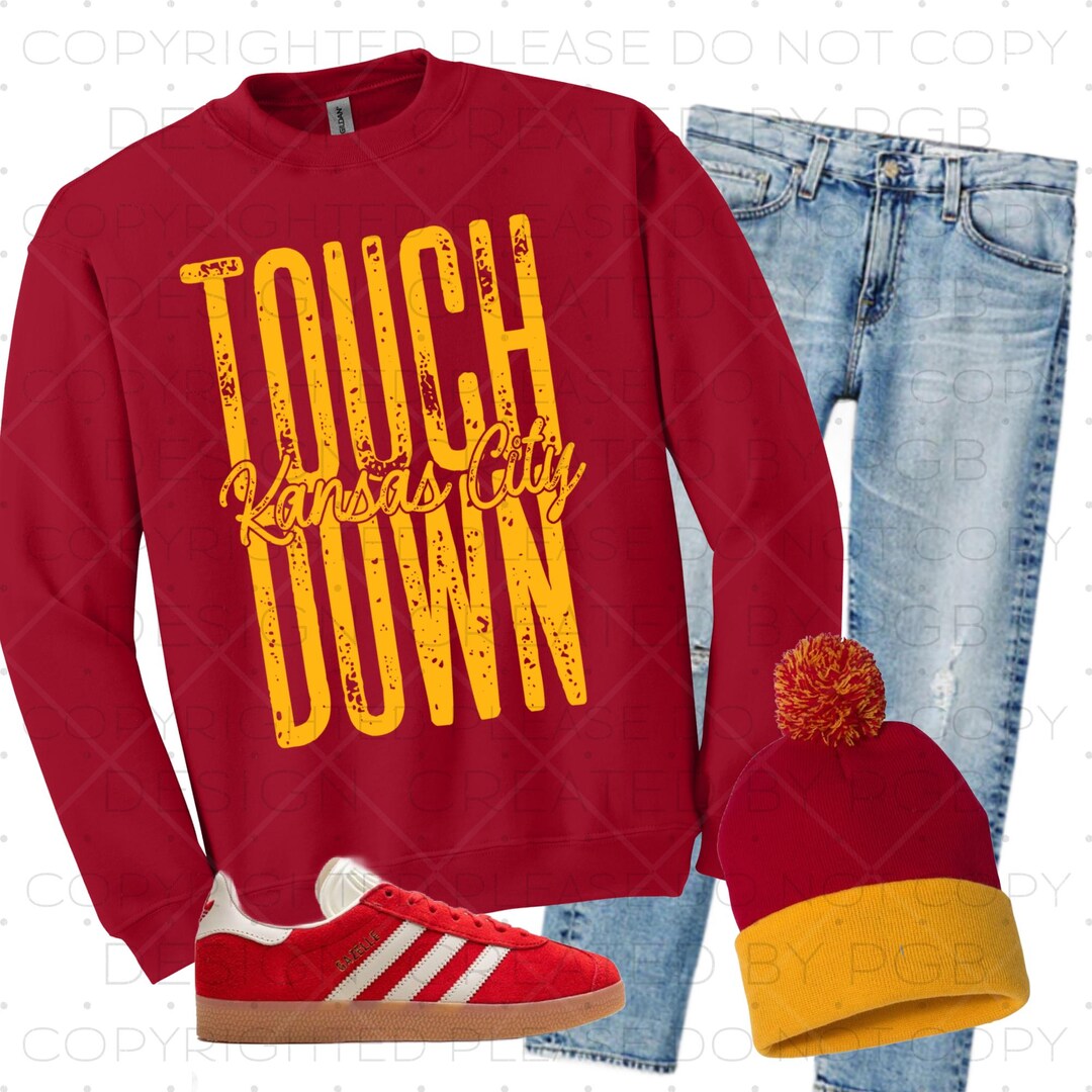 Touchdown KC PNG: Kansas City Football Sublimation Design (digital ...