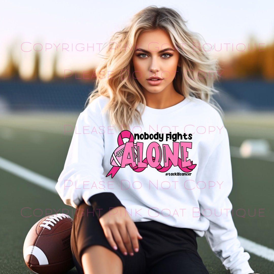 Breast Cancer Awareness Football PNG Waterslide Instant Download ...