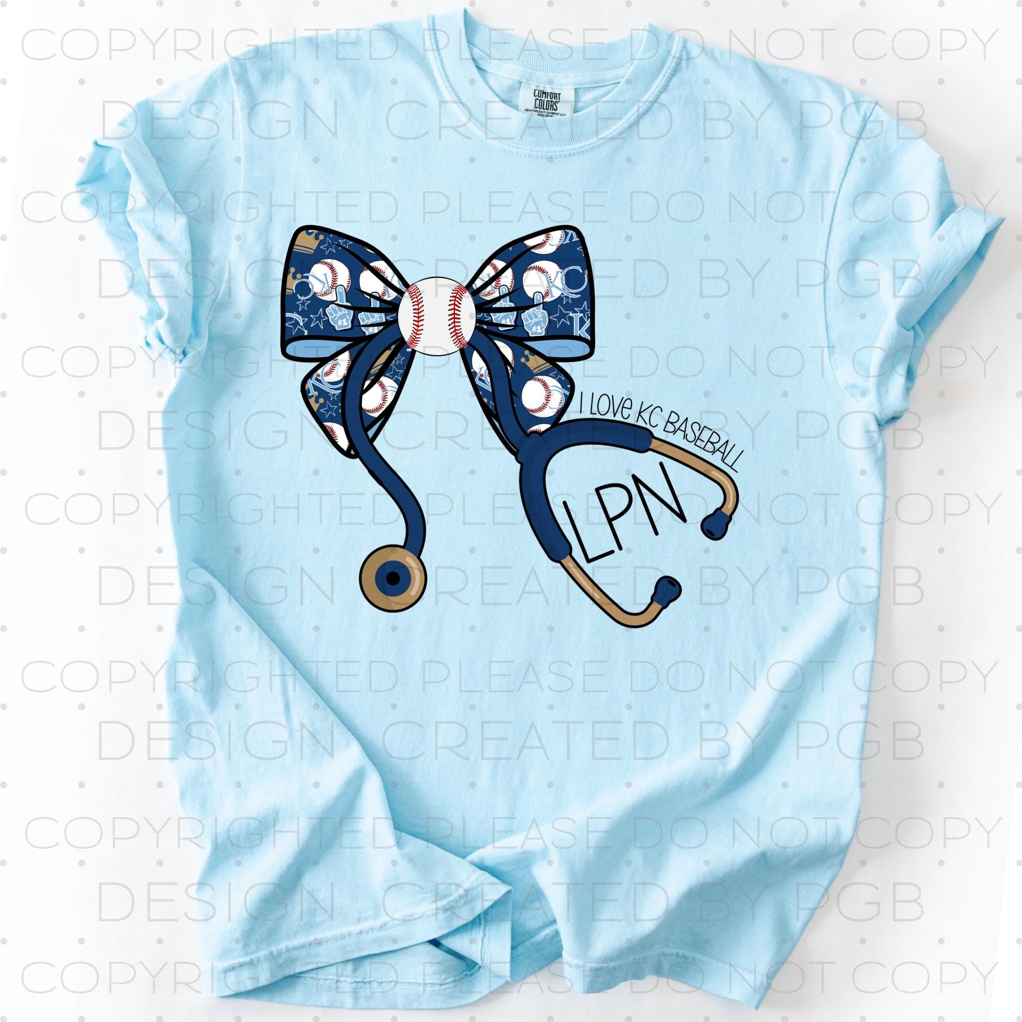 Nurse KC Baseball PNG Instant Download Digital Design Tshirt Baseball ...