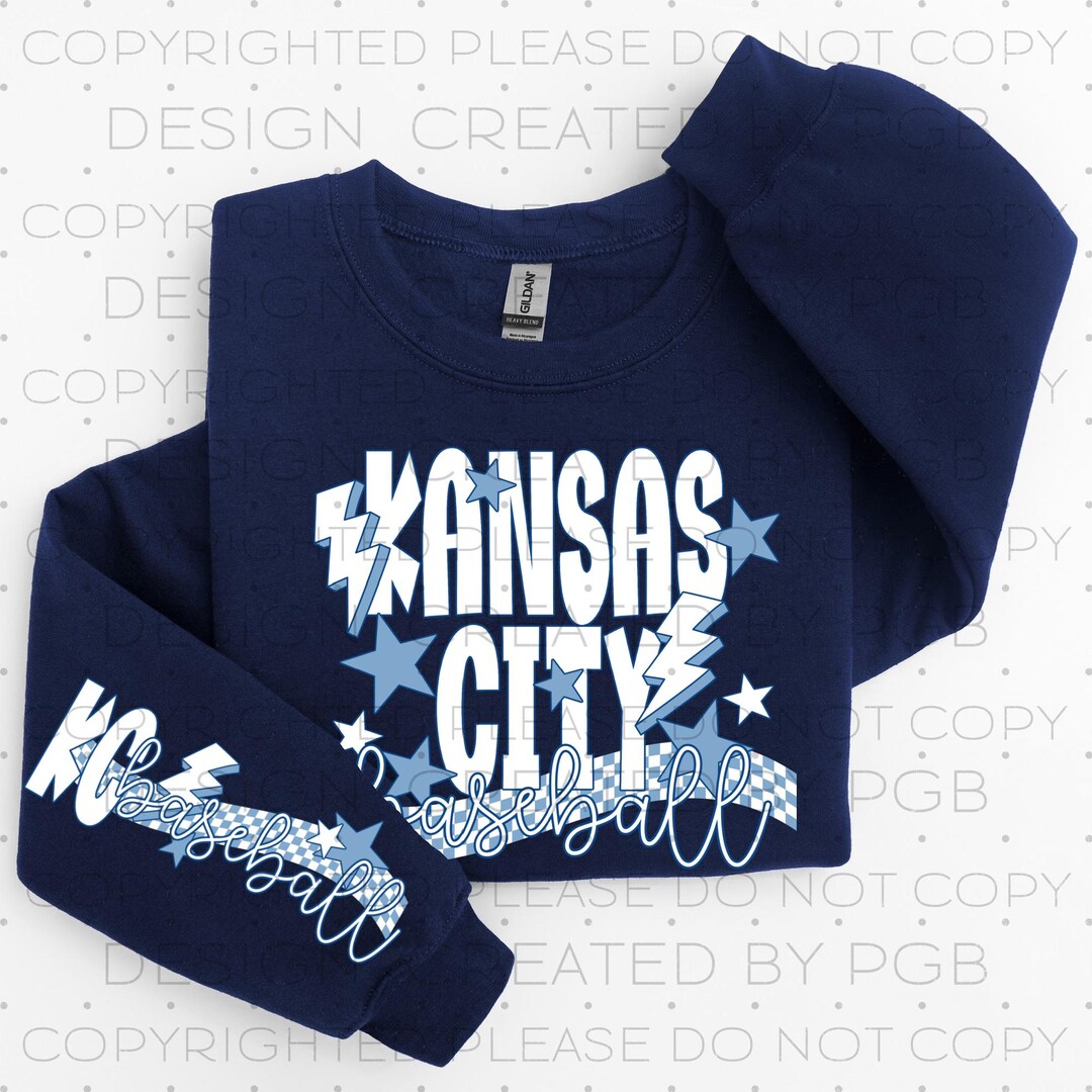 KC Baseball PNG Instant Download Sublimation Digital Design Decal T ...