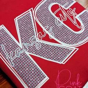 KC Rhinestone Football PNG Instant Download Sublimation Digital Design ...