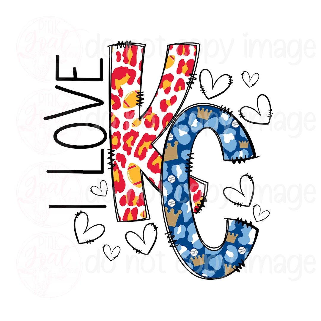 I Love KC PNG Waterslide Instant Download Sublimation Digital - Etsy