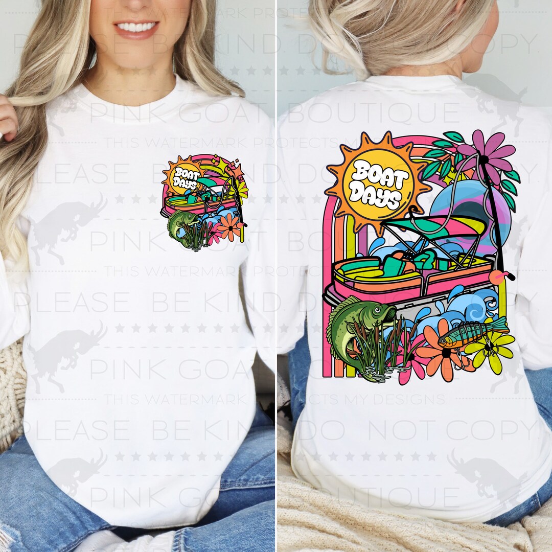 Boat Days PNG Image Instant Download Digital Design Decal T-shirt DFT ...