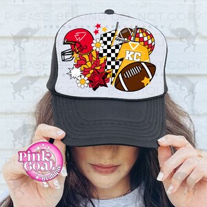 KC Football Faux Hat Patch PNG Instant Download DTF Digital Design ...