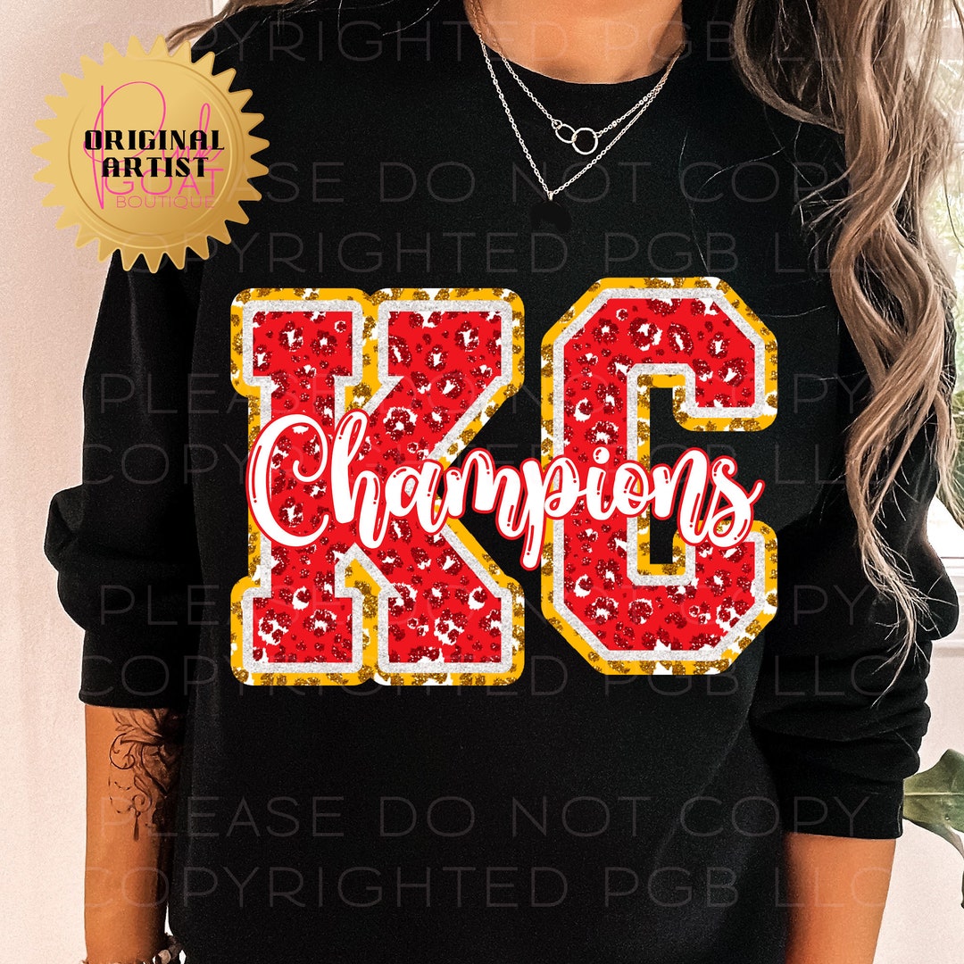KC Champions PNG Chiefs Sublimation Digital Design Decal T-shirt ...