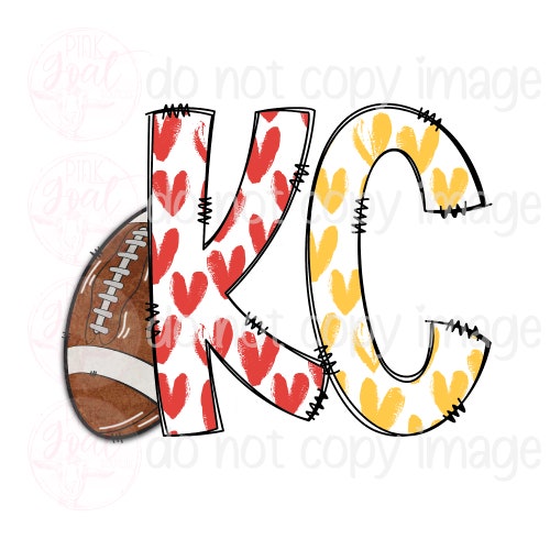 KC Football PNG Waterslide Instant Download Sublimation - Etsy