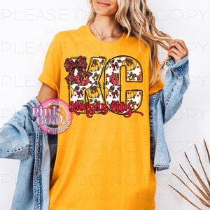 Kansas City Chiefs Football Pumpkin Bow PNG, T-shirt Design (digital ...