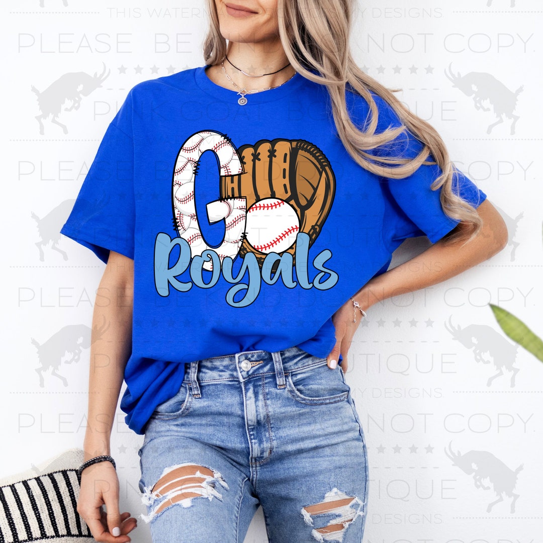Go Royals Baseball PNG Instant Download Sublimation Digital Design ...
