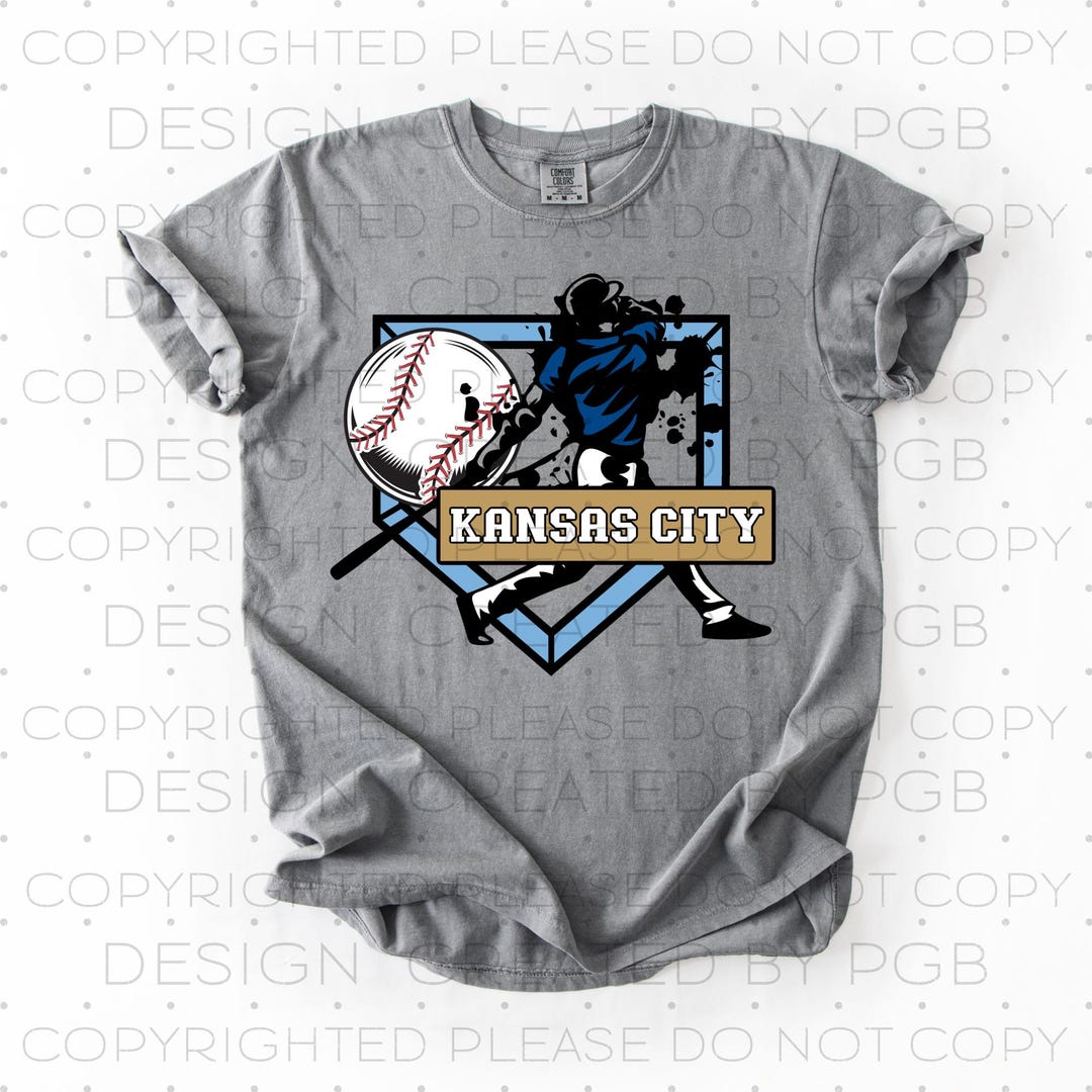KC Baseball PNG Image Instant Download Digital Design T-shirt Baseball ...