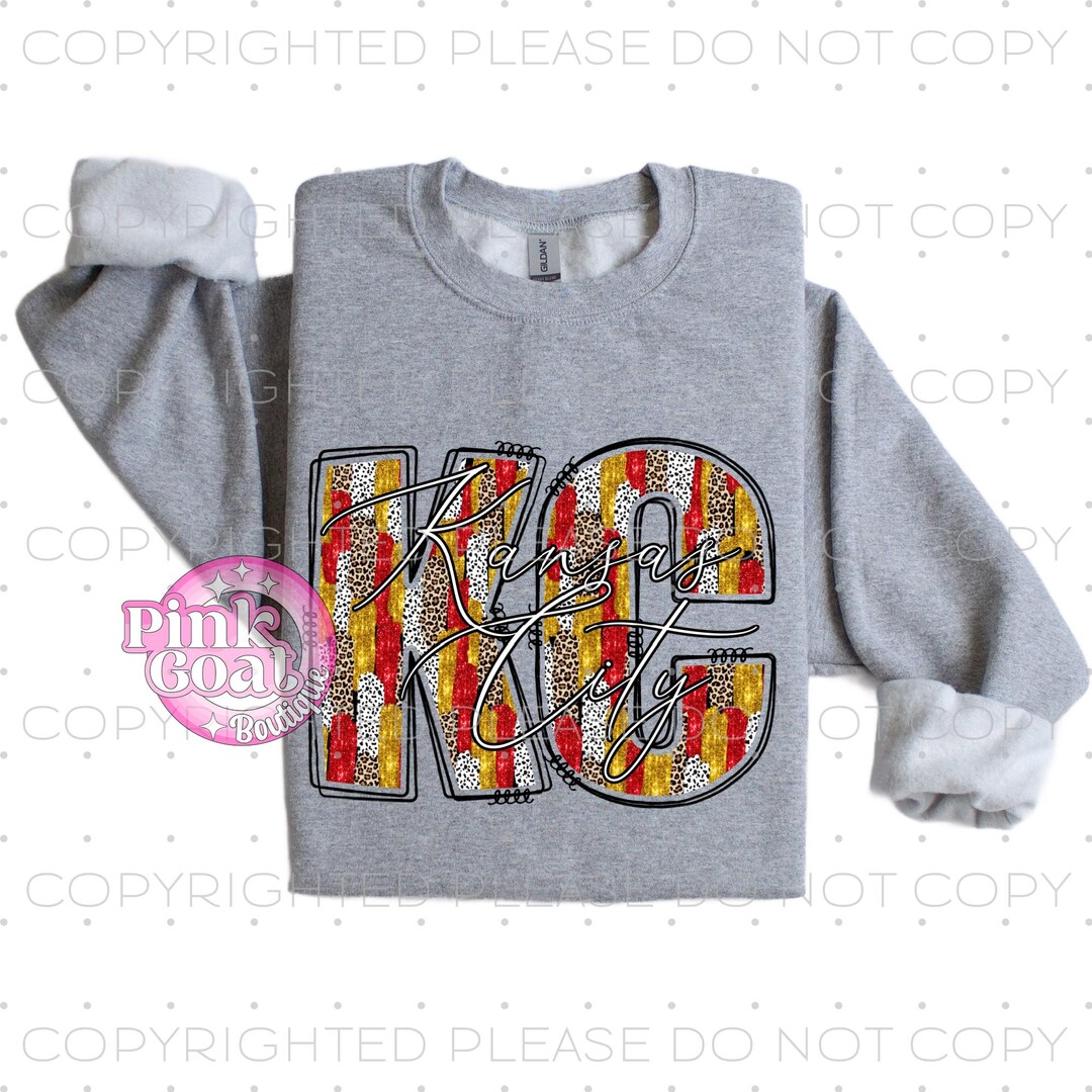 Kansas City Chiefs PNG, Leopard Brushstroke Design (digital Download ...