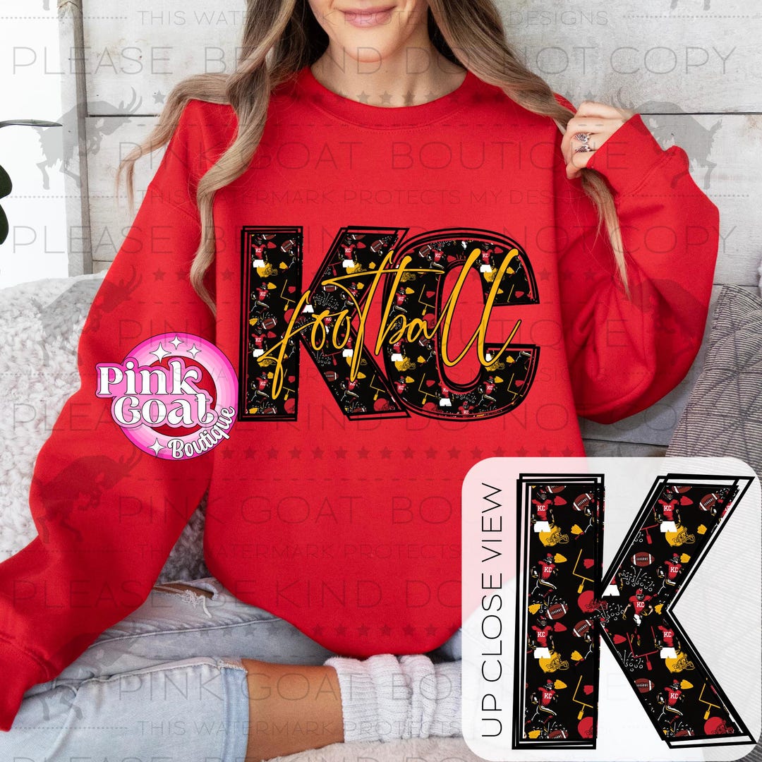 Kansas City Football PNG Waterslide Image Instant Download Sublimation ...