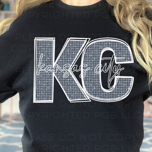 KC Rhinestone Football PNG Instant Download Sublimation Digital Design ...