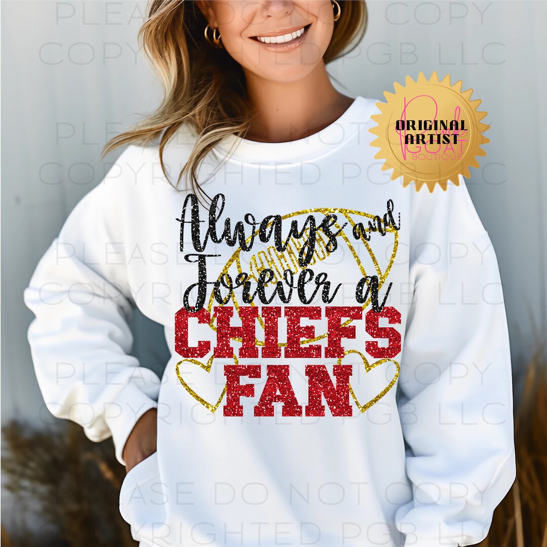 Chiefs Fan Football PNG Instant Download Sublimation Digital Design ...