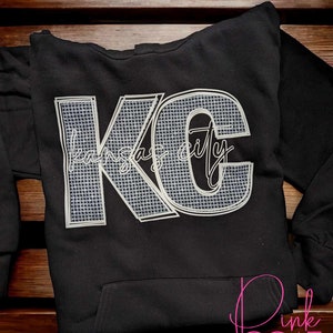 KC Rhinestone Football PNG Instant Download Sublimation Digital Design ...