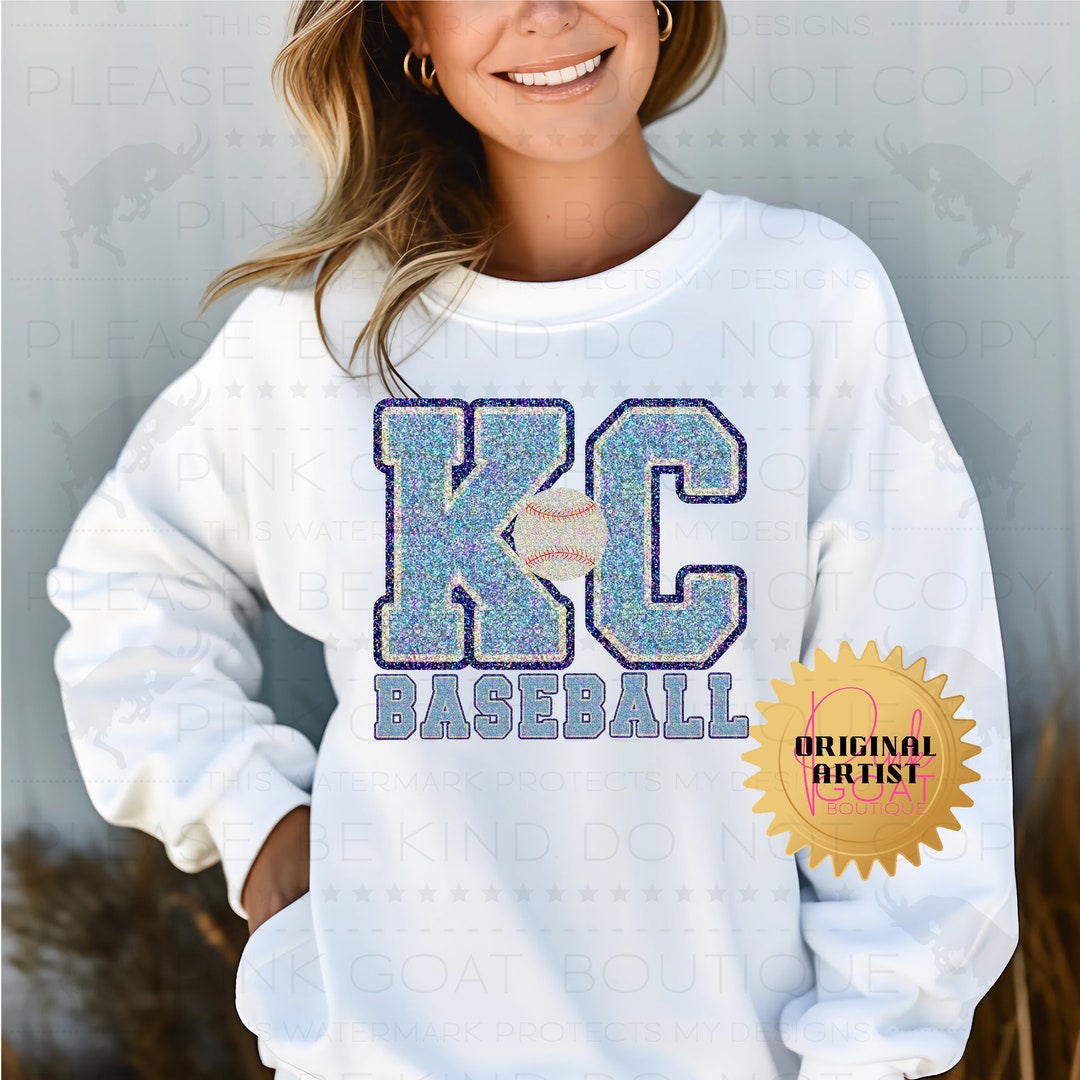 KC Baseball PNG Instant Download Sublimation Digital Design Decal T ...