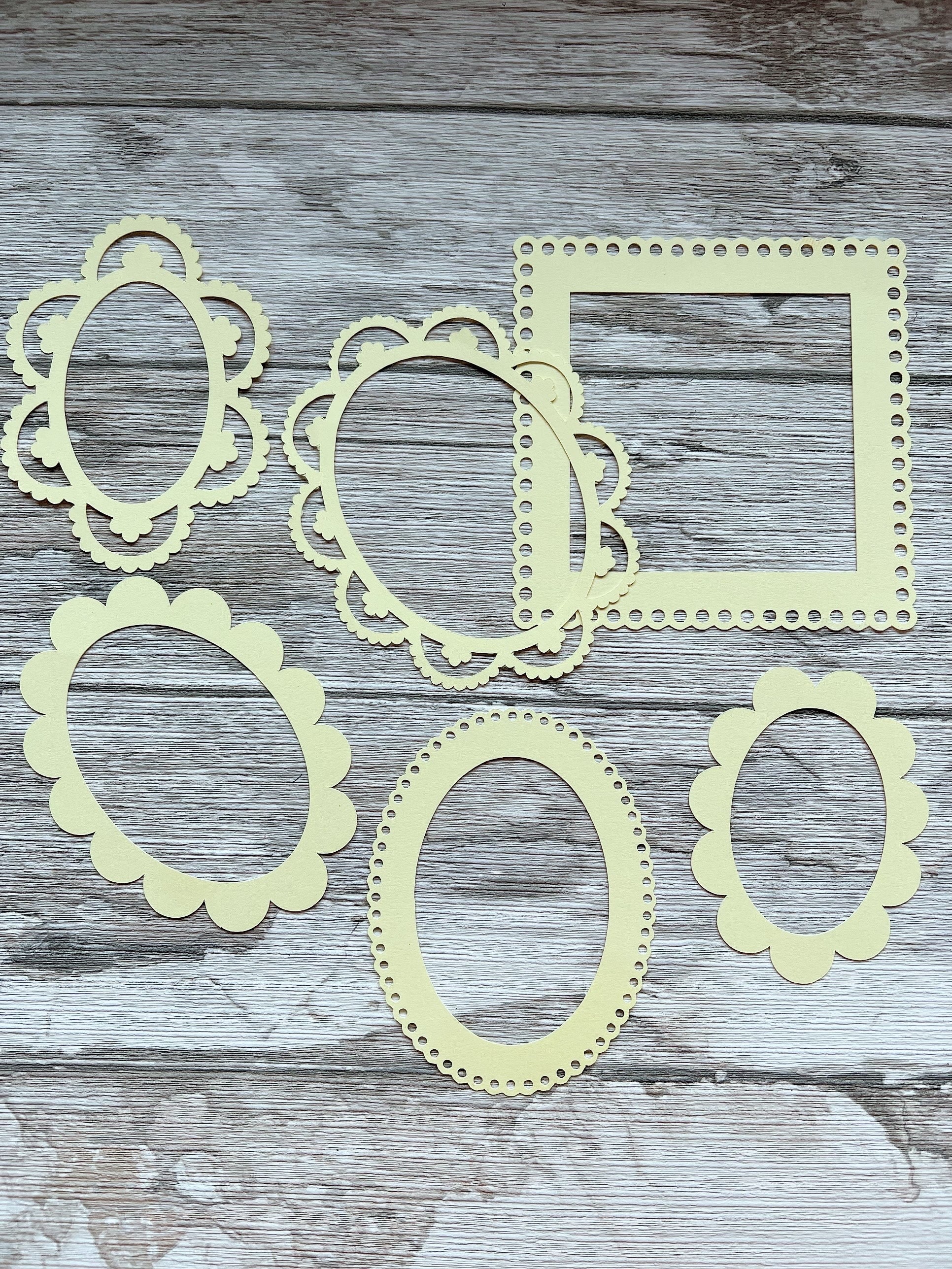 6 Paper Frames for Junk Journaling, Frames for Scrapbooking, Paper ...